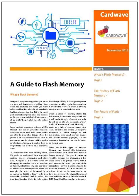 A Guide To Flash Memory