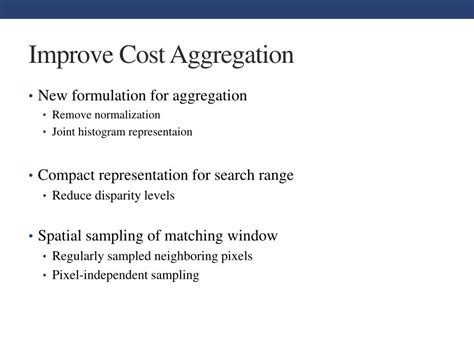 Ppt Joint Histogram Based Cost Aggregation For Stereo Matching Powerpoint Presentation Id
