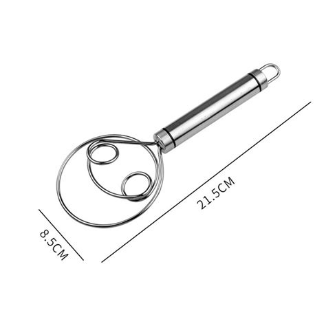 Badu Bg Датска бъркалка за тесто от неръждаема стомана Разбиване на брашно Кухненска бъркалка за