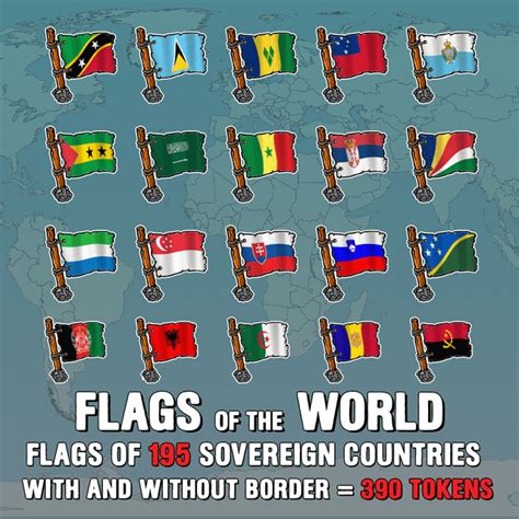 Flags Of The World Vtt Battlemap Tokens A To Z Rvtttokens