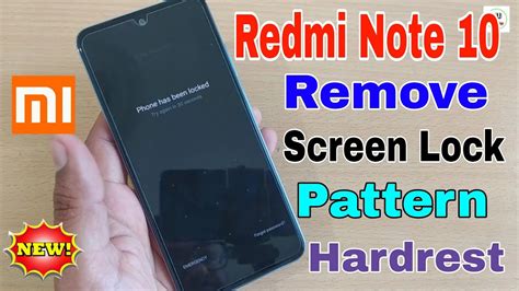 How To Unlock Pattern Redmi Note Remove Screen Lock Redmi Unlock Pattern Redmi Note