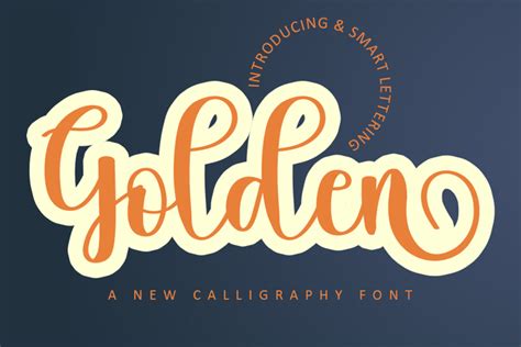 Golden Font Freshtypeink Fontspace