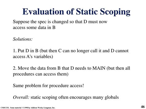 Ppt Chapter 5 Variables Names Bindings Type Checking And Scope