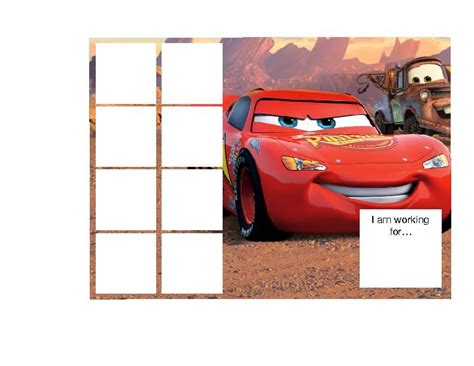 Cars Movie Incentive Chart Token Board By Miss Trina The Ot Tpt