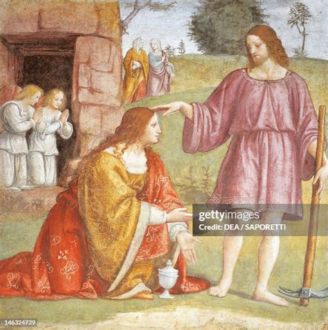Appearance Of Jesus To Mary Magdalene Stock Fotos Und Bilder Getty Images