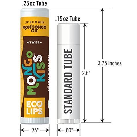 Lip Balm Mongo Kiss 6 Pack By Eco Lips 100 Organic Beeswax And Cocoa