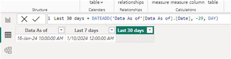 Powerbi Last 30 Days Data Not Able To Include Previous Year Date Stack Overflow