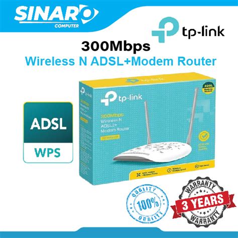 Tp Link Td W8961n 300mbps Wireless N Adsl2 Modem Router Shopee Malaysia