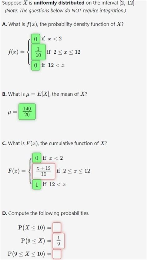 solved suppose x is uniformly distributed on the interval