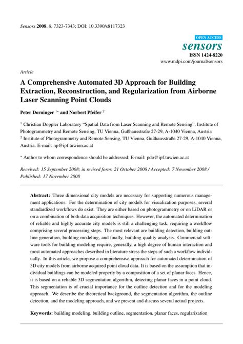 Pdf A Comprehensive Automated 3d Approach For Building Extraction Reconstruction And