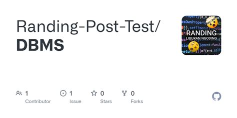 Github Randing Post Test Dbms