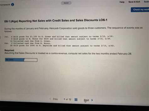 Help Save And Exit Subr Homework Check My Work E6 1 Algo Reporting Net