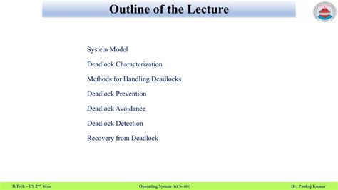 Operating System Deadlock Ppt