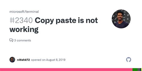 Copy Paste Is Not Working Issue Microsoft Terminal GitHub