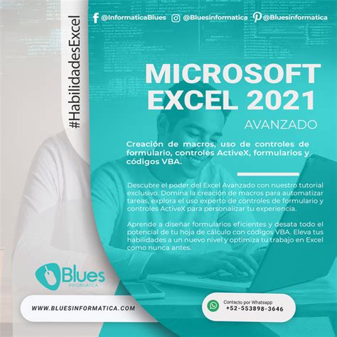 curso excel avanzado 2021 macros formularios y controles para domina