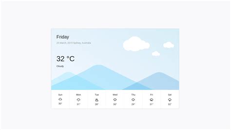 Bootstrap 4 Weather Report