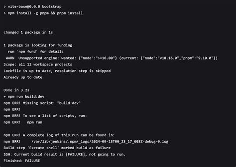 중요 Aws Npm Err Missing Script Builddev 에러 해결