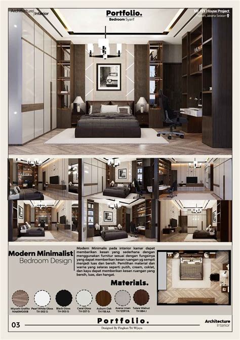 Interior Design Modern Minimalist Bedroom Interior Design Layout Interior Design Portfolio