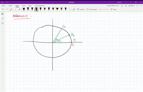 Redraw Each Unit Circle And Label Each Indicated Point With The Proper Value Of The Tangent