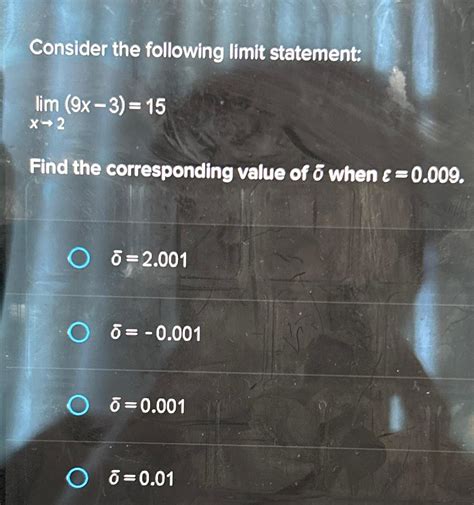 Solved Consider The Following Limit Solved Consider The Following Limit