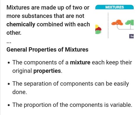 List Two Properties Of A Mixture Brainly In