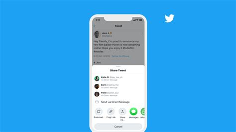 Twitter App Update For Ios Brings New Share Tweet Menu With Dm