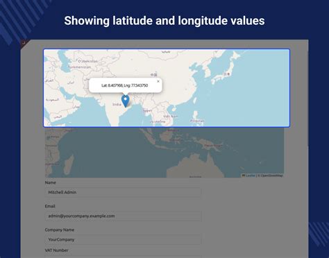 Odoo Website Customer Geolocation Openstreetmap Address Webkul
