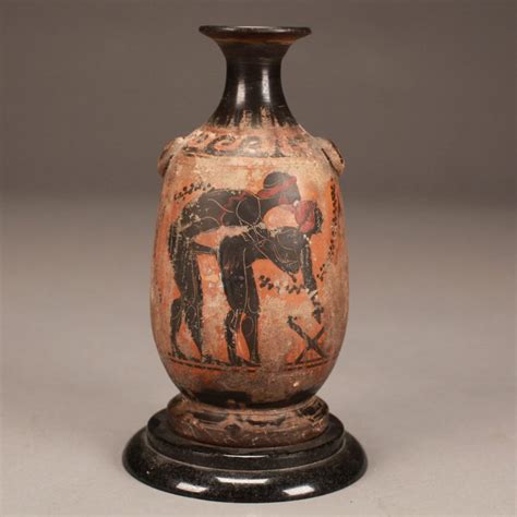 Lot 241 Etruscan Style Vase With Erotic Scene On Body Stuck To A