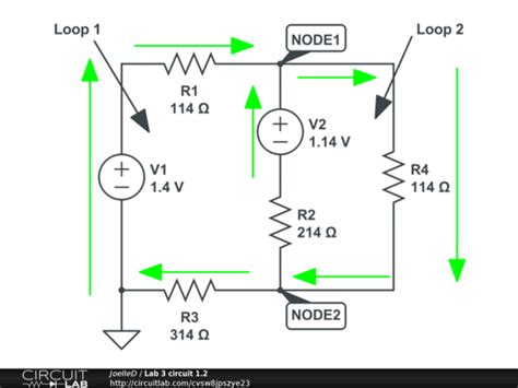 Lab 3 Circuit 1 2 CircuitLab