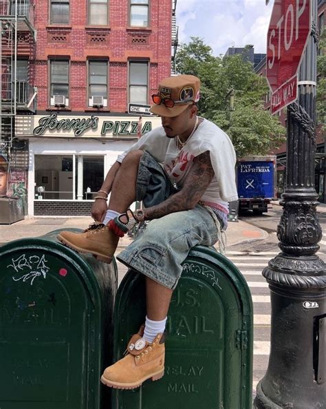 Pin By Mister X On Look 34 Street Fashion Men Streetwear Timbs