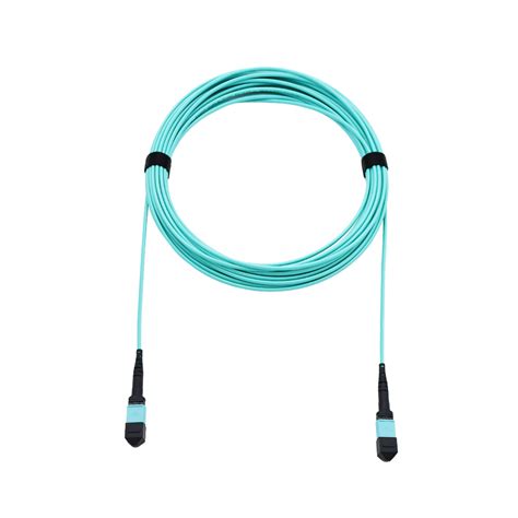 Fiber Optic Patch Cablefiber Optic Patchcord Mpo Mpo M To M 12 Cores Type B Multimode 10g Om3