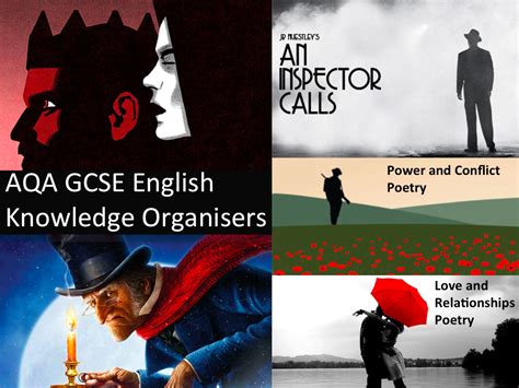 Aqa Gcse English Knowledge Organisers Revision Sheets Teaching Resources