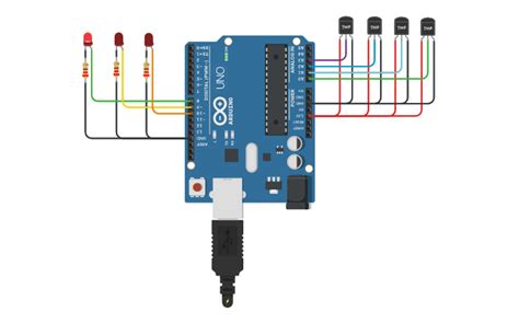 Circuit Design Multiple Sensor Temperature Reading Tinkercad