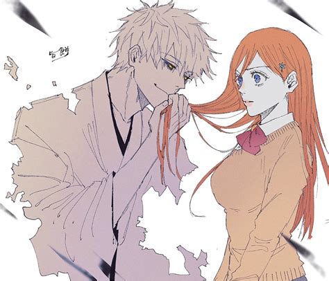 Inoue Orihime And Hollow Ichigo Bleach Drawn By Moccimoccio Danbooru