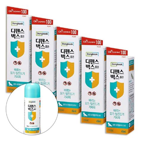 동국제약 바르는 모기기피제 롤온 디펜스벅스 65ml 5팩 홈플러스 택배배송