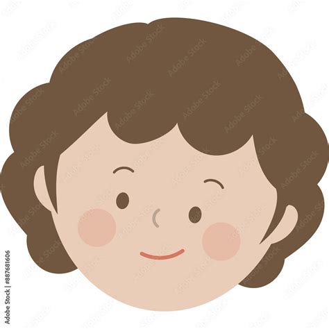 엄마 얼굴 일러스트 Stock Illustration Adobe Stock