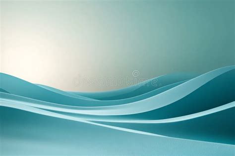 Abstract Turquoise Waves Flowing Seamlessly Creating A Serene