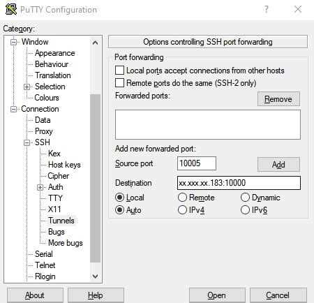 Portforwarding SSh Tunnel Connection Refused But Establish Ssh