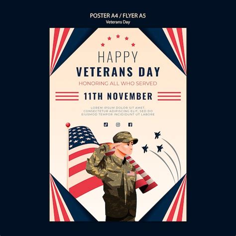 Veterans Day Flyer Design Psd High Quality Free Psd Templates For