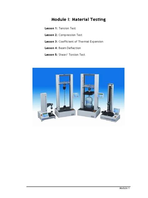 Materials Science And Engineering Lab Module 1 Pdf