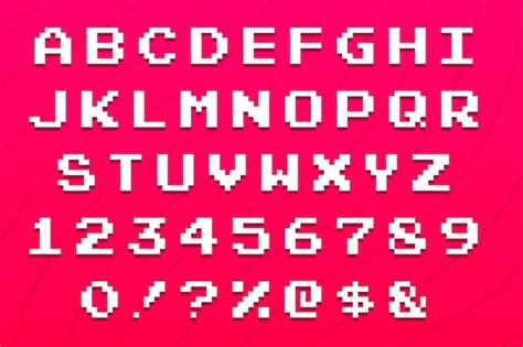 Premium Vector Set Of Vector Letters In Retro Style Game Design Font Of Old Games Pixel Video
