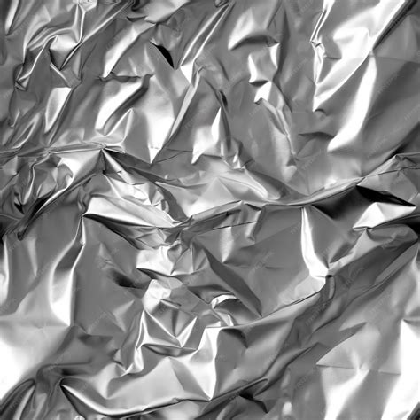 Premium Ai Image A Close Up Of A Sheet Of Silver Foil With A Black