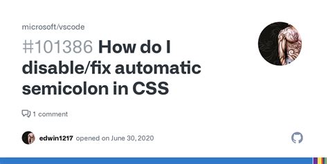 How Do I Disablefix Automatic Semicolon In Css · Issue 101386