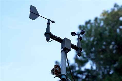 The Cup Anemometer Is Used For Weather Instruments To Measure The Wind Speed Perpendicular To