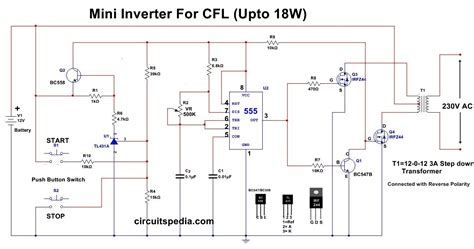Transistorised Inverter Circuit Diagram