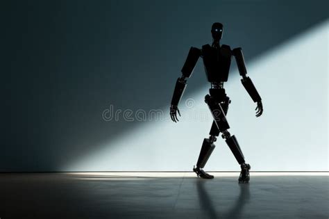 Humanoid Robot Displaying A Dance Figure Stock Illustration
