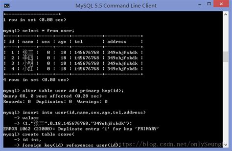 mysql创建表格出现 error 1075 42000 incorrect table definition 创建表格是报错