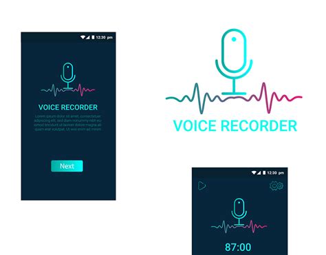 Voice Recorder UI UX Behance