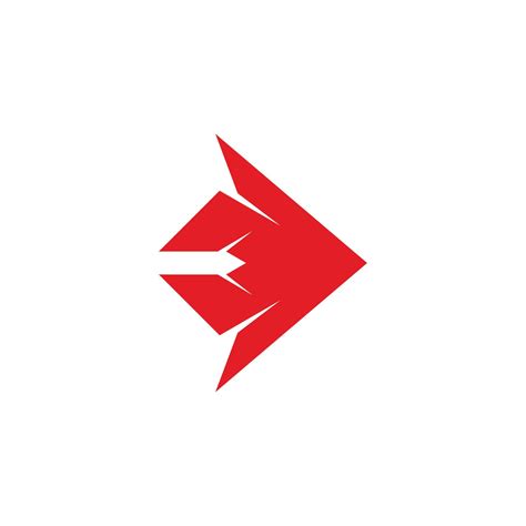 Letter D Abstract Arrow Motion Jet Plane Symbol Vector 12975626 Vector