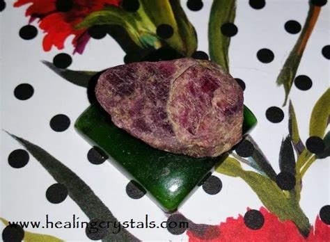 ruby and serpentine crystals for overcoming setbacks
